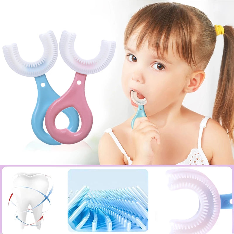 All Rounded Children U Shape Toothbrush
